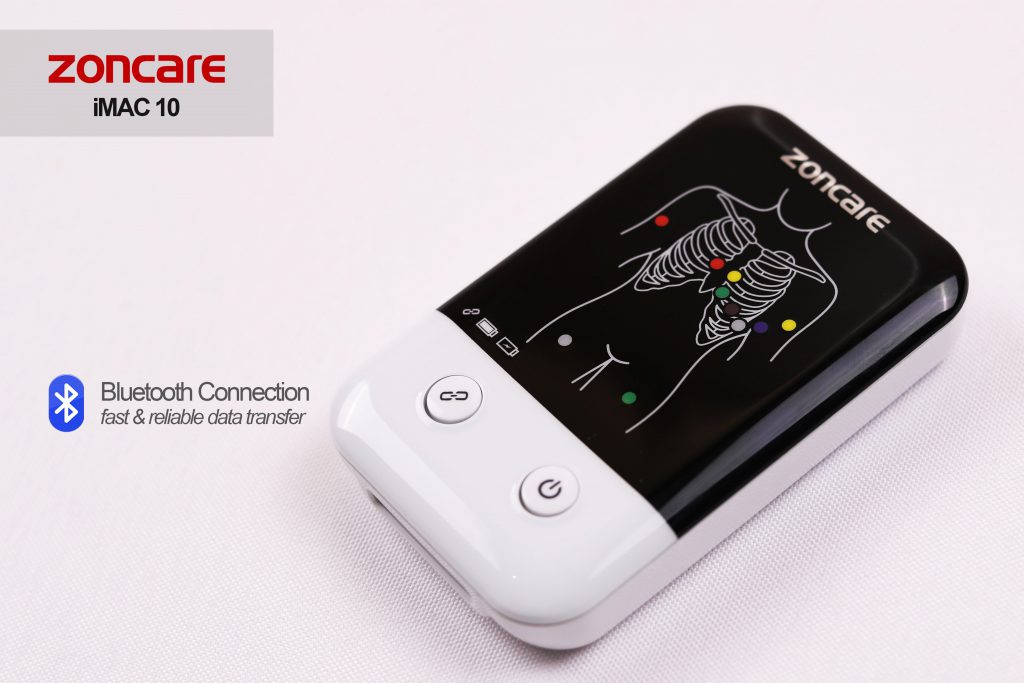 Wireless EKG Zoncare iMAC10 - thaimedicaltrading